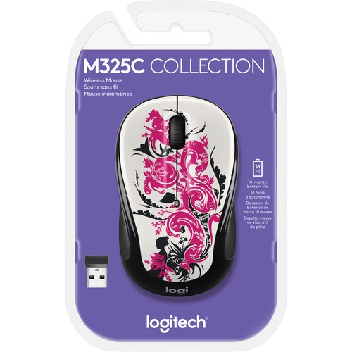 Logitech m325C Wireless Mouse Floral Spiral - 910-005341 | Product ...