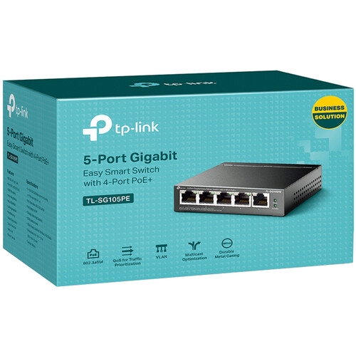 TP-Link 5-Port Gigabit Easy Smart Switch with 4-Port PoE+ | Product ...