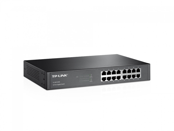 TP-LINK 16-Port Gigabit Desktop/Rackmount Switch - TL-SG1016D | Product ...